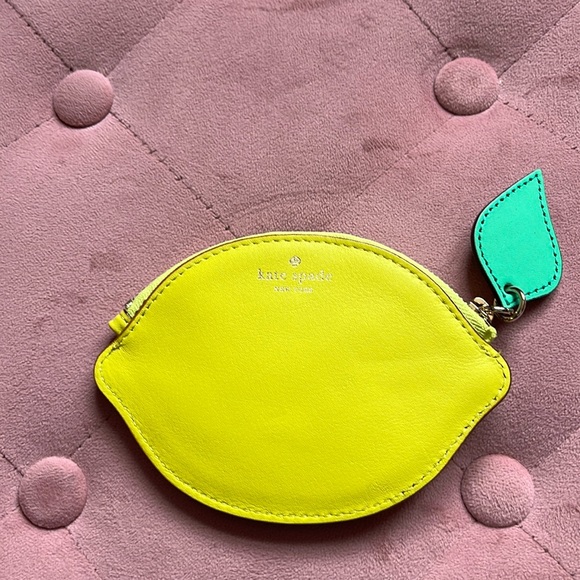 kate spade | Accessories | Kate Spade Yellow Lemon Coin Purse | Poshmark